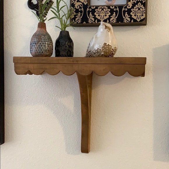 Magnolia | Accents | Magnolia Wood Scalloped Edge Shelf | Poshmark